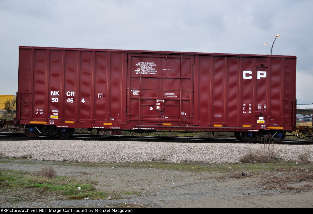 NKCR 50464 50-6 ft (6275 cu ft) Single Door Excess Height Boxcar CP RAIL
